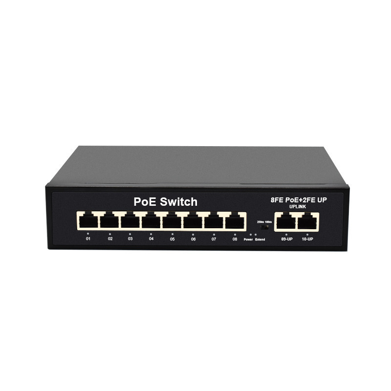 Wanglink-8 Port POE Switch, 48V, 100Mbps, 2x100m, Total Power 120W ...