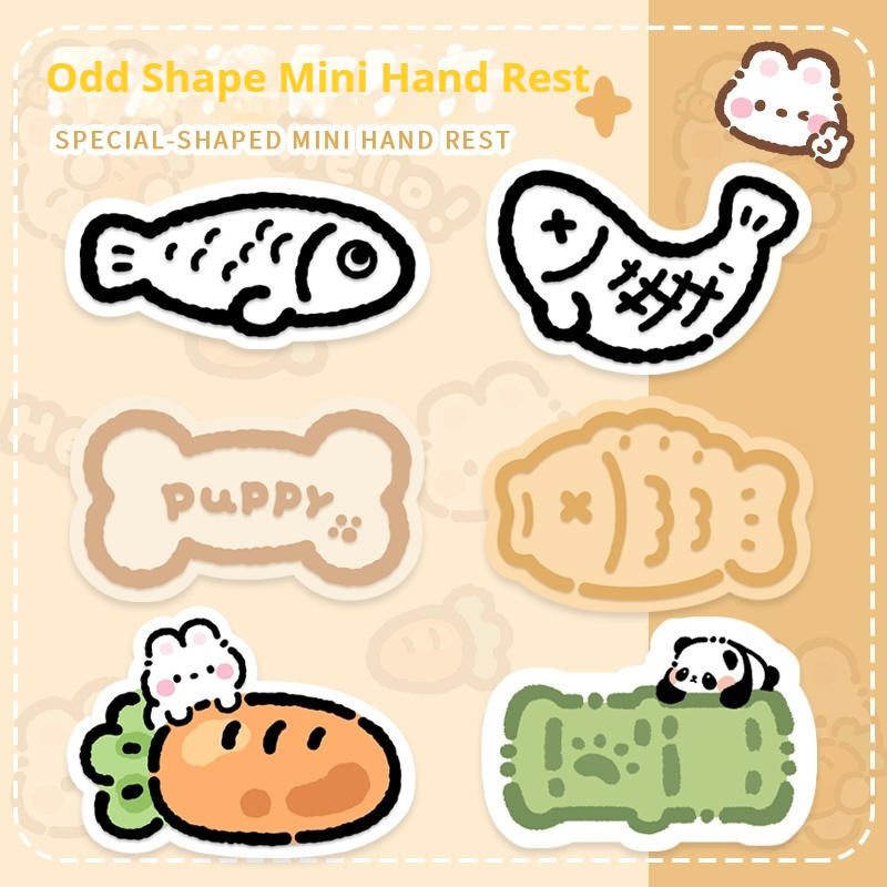 Cute Wrist Rest Fish Design Bone Dorayaki Carrot Shape Mini Wrist Rest ...