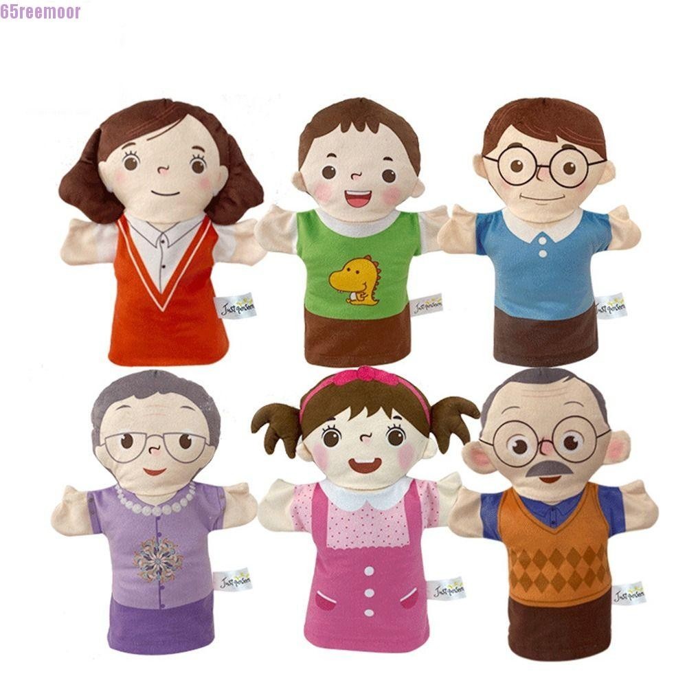 REEMOOR Children's Hand Puppet, Parent-Child Grandparents Family Member ...
