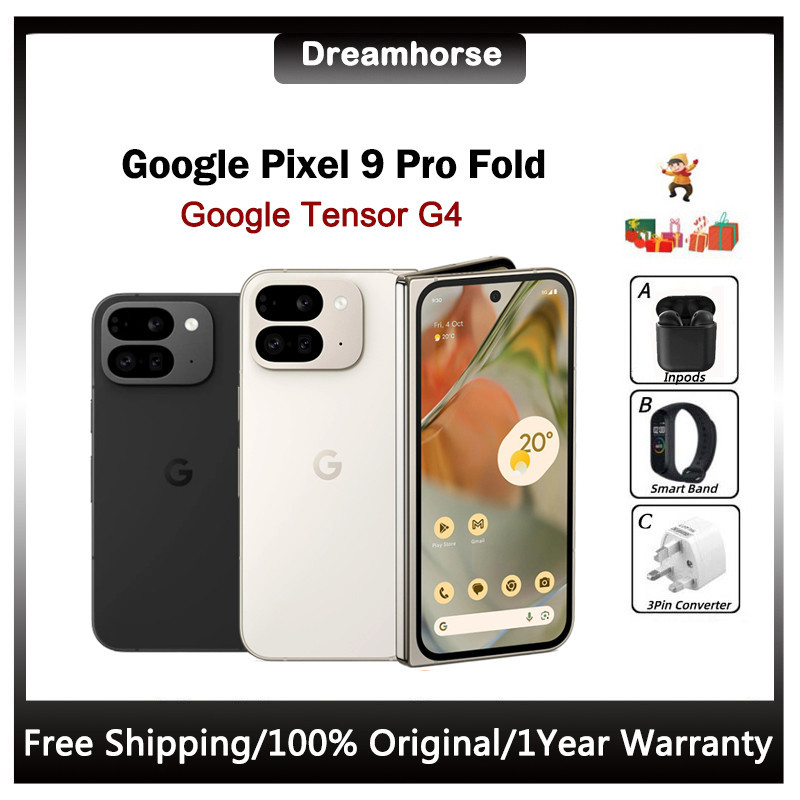 【NewSet】Google Pixel 9 Pro Fold 8.0 inches Google Tensor G4 16GB RAM OLED, 120Hz 4650 mAh NFC ...