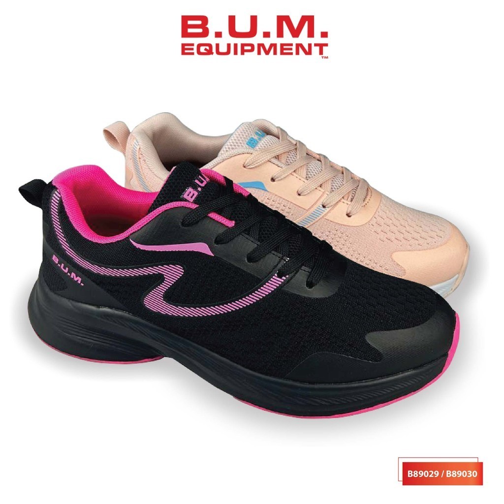 BUM Equipment Women's Shoe B89029 / B89030 (Black / Pink) | Shopee Malaysia