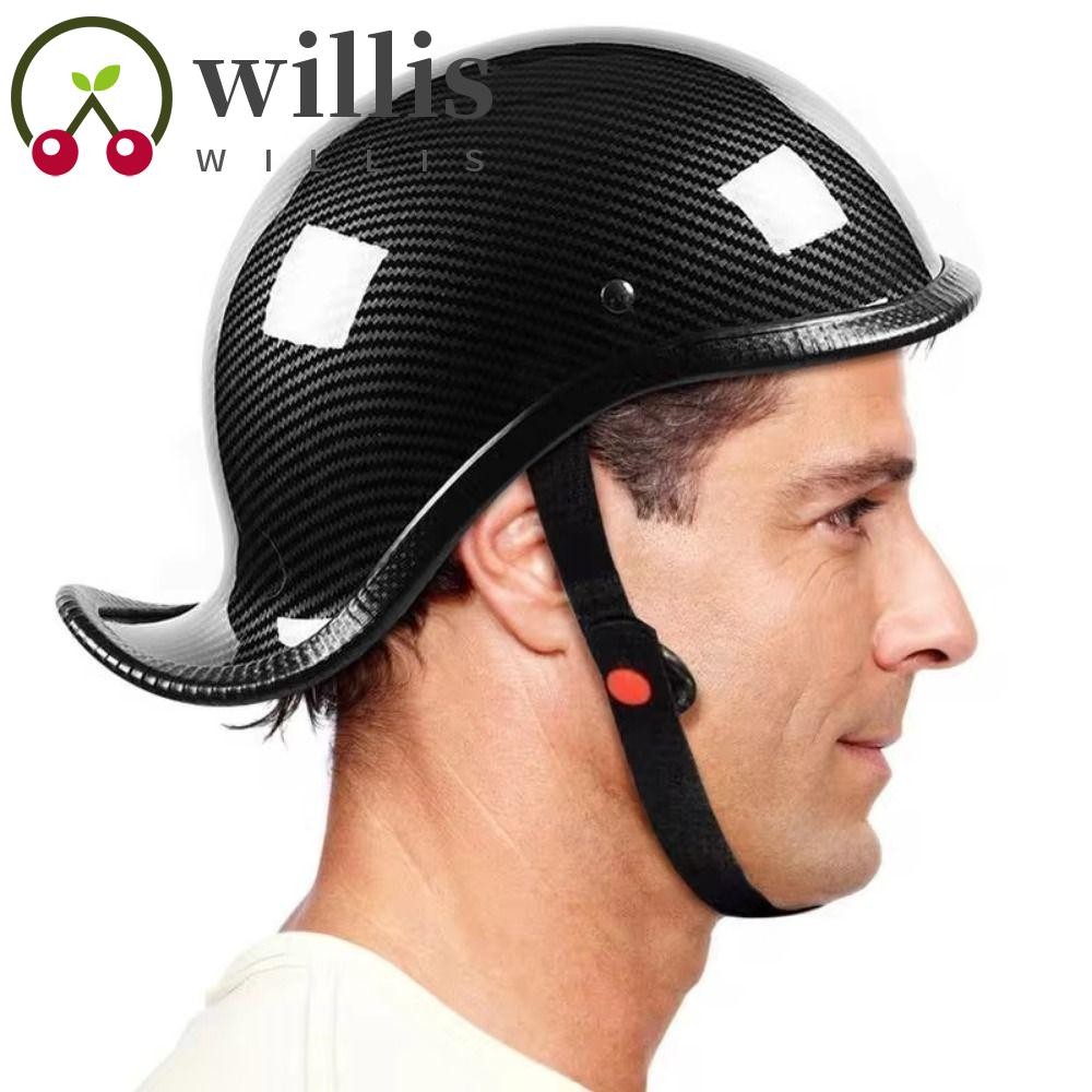 WILLIS Motorcycle Half Shell Helmets, Anti-fall Breathable Vintage ...