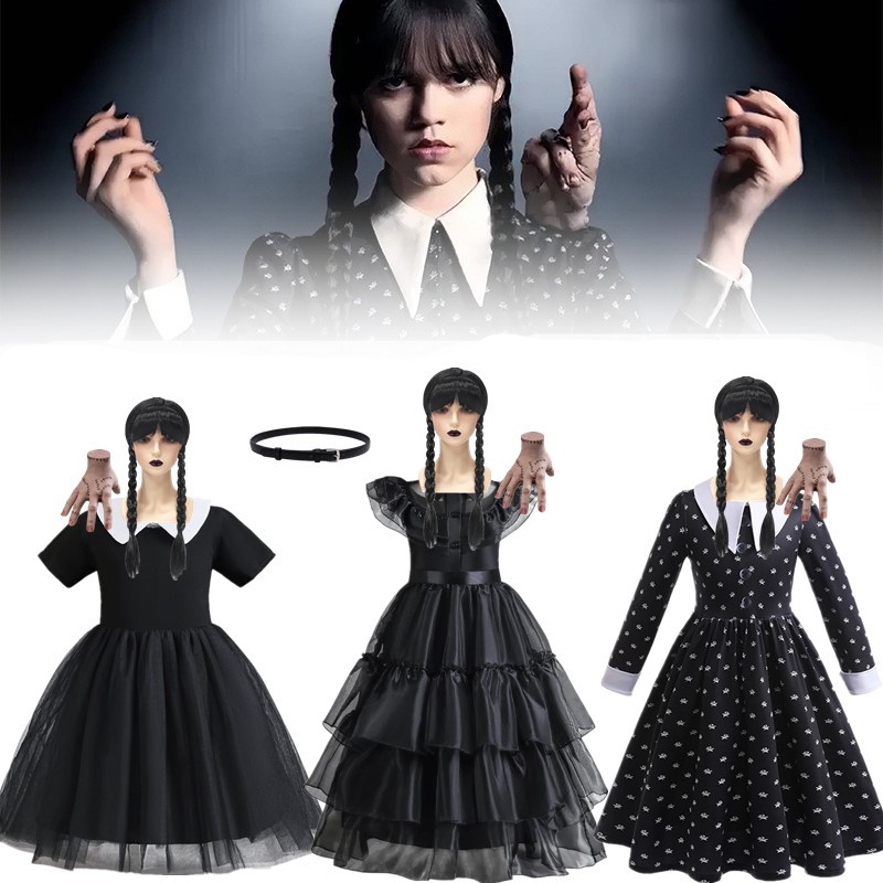 Cosplay Costumes Dresses For Girls Tulle Full Dress The Adams Family ...