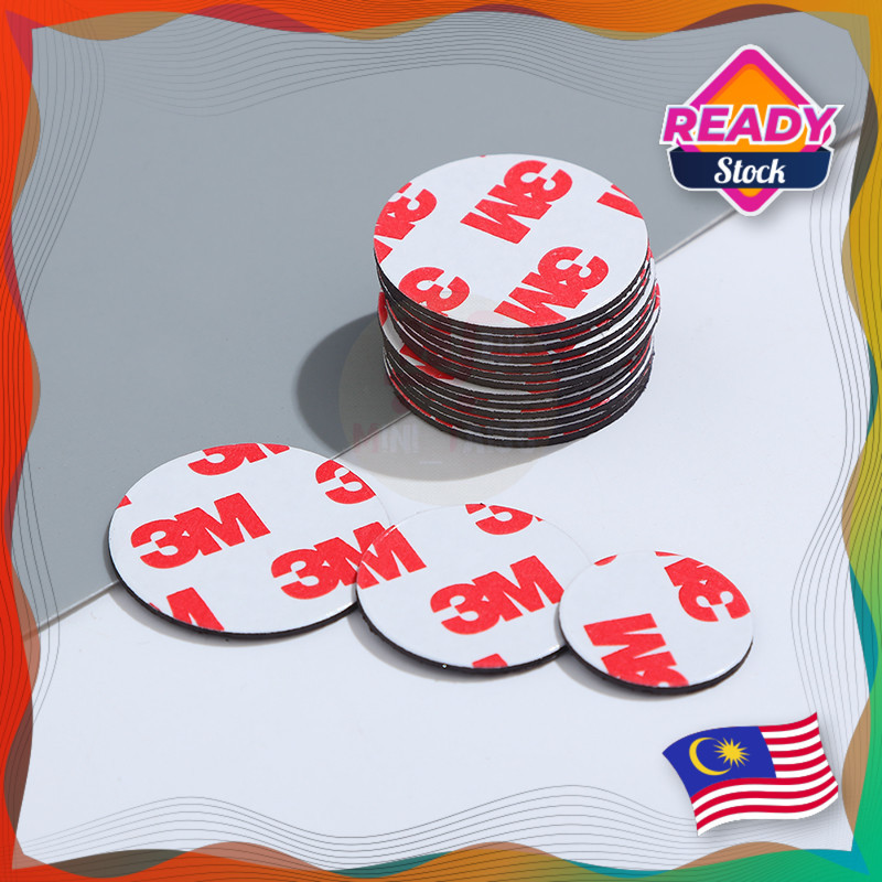 10Pcs 3M Magnetic Strip with Adhesive Round/Square Rubber Magnets ...