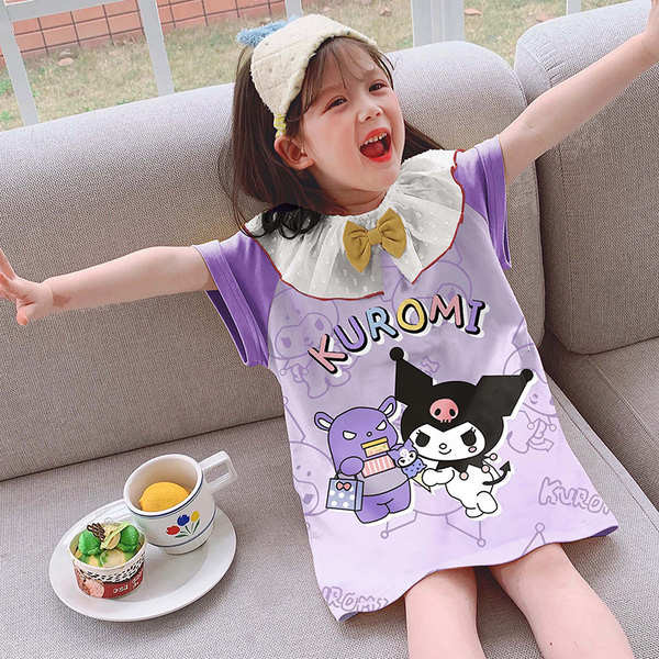 kuromi pyjamas baju kuromi budak perempuan Kulomi Girls Princess Style ...
