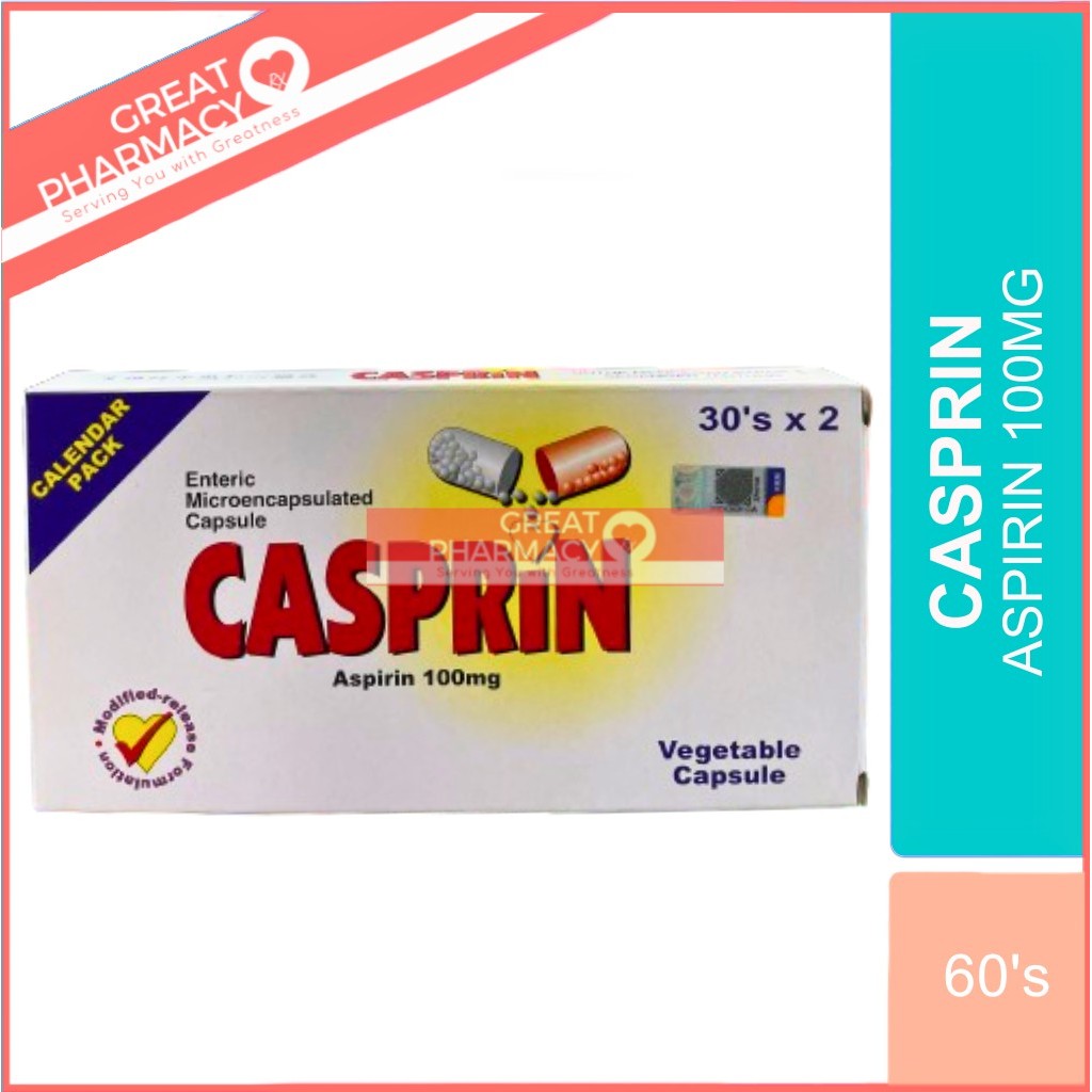 CASPRIN 100MG 30'SX2 (CLEARANCE! Exp: 9/2024) | Shopee Malaysia