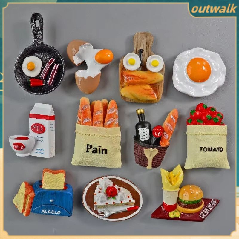 ⚡FAST SHIPPING⚡⚡ Creative Fridge Magnet Cute Food Refrigerator Magnetic ...