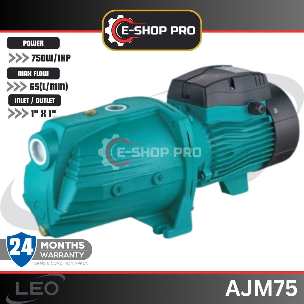 LEO SELF PRIMING JET AJM75 PAM AIR ELECTRIK KEBUN RUMAH WATER PUMP FARMUSE HOUSEUSE (220V ...