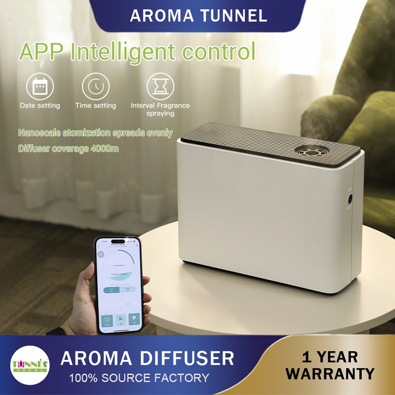 AROMA TUNNEL1000ML14600Sqft Waterless Essential Oil Diffuser Smart WIFI Essential Oil Diffuser ...