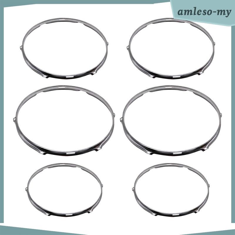 [AmlesoMY] 6 Hole Drum Rim Snare Drum Batter Instrument Parts Portable ...
