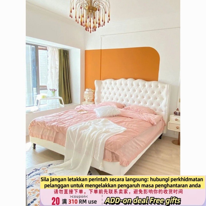 Get 7% coupon+gift】h Entry Lux Princess Bed Leather Bed Disposable ...