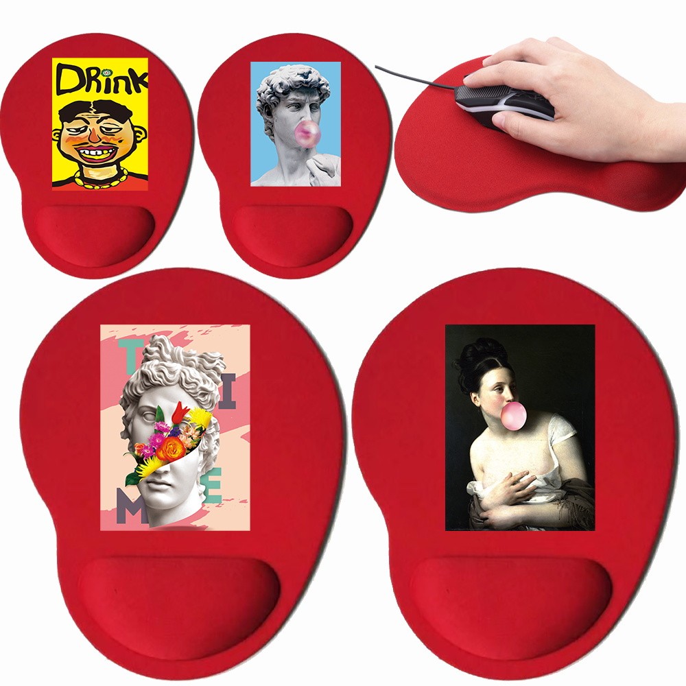 EVA Foam Wrist Mouse Pad Simple Black Color Comfortable Thick Sponge ...