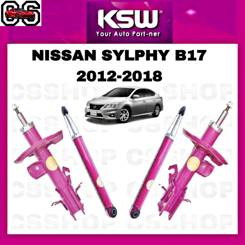 CS NISSAN SYLPHY B17 ( 2012-2018 ) ABSORBER FRONT/REAR ORIGINAL KSW ...