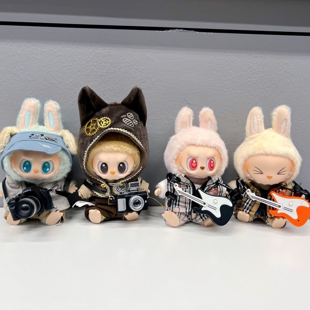 LABUBU POP MART V2 15cmPlush Doll Pendant Doll Clothes Accessories ...