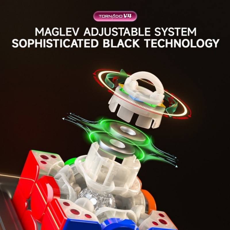 QiYi X-Man Tornado V4M 3x3 Magnetic Speed Cube XMD Tornado V4 Flagship ...