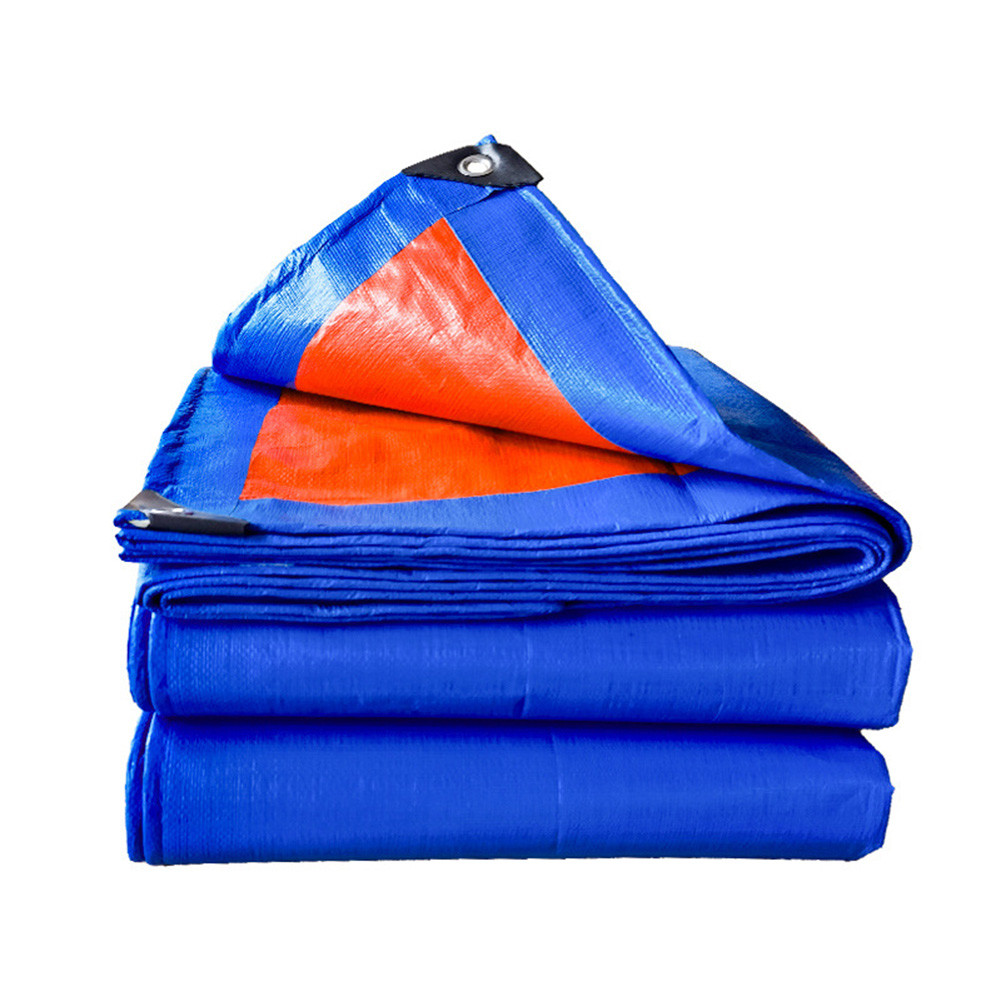 2x2/3/4M Tarps Waterproof Heavy Duty Blue Tarps for Patio/Vehicle/Pool ...