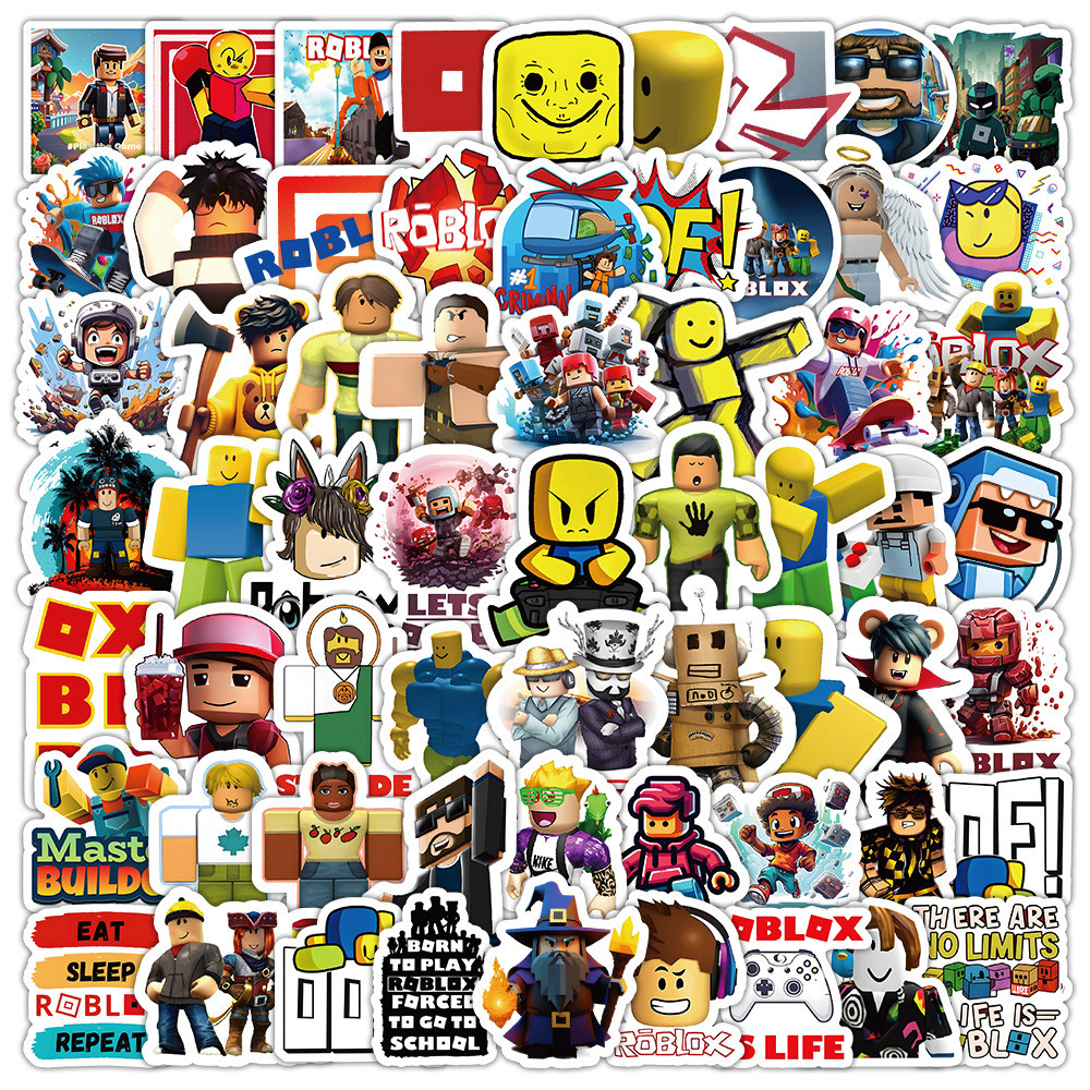 100 pcs Roblox Online Game Waterproof Scrapbook Stickers | Shopee Malaysia
