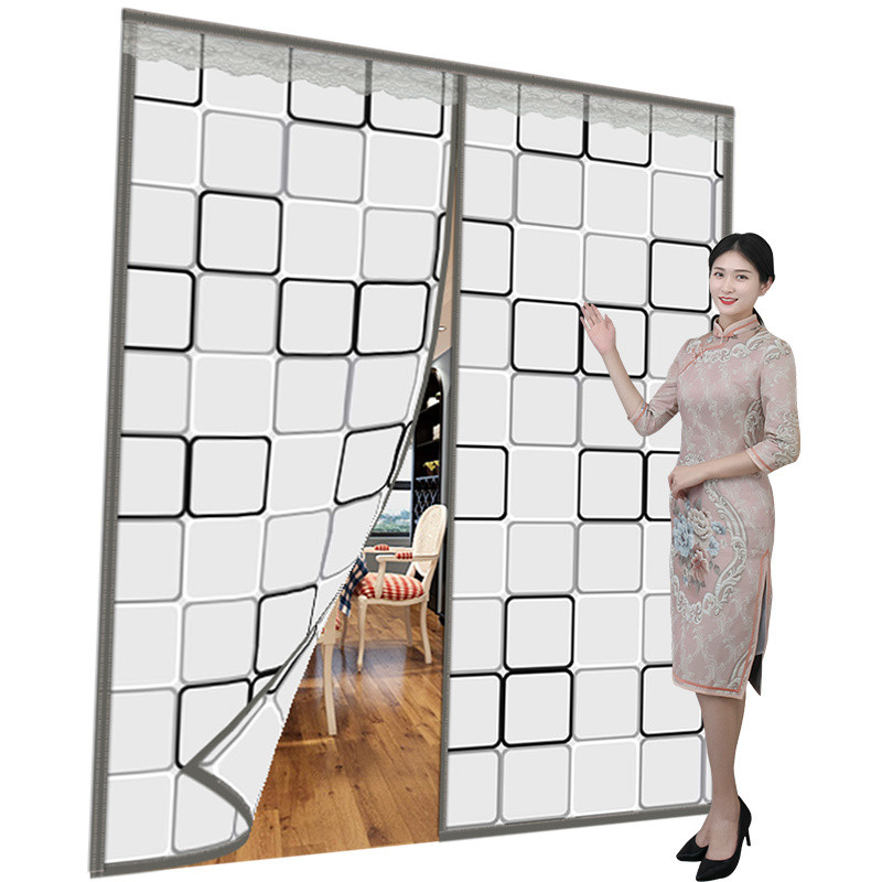 Air Conditioner Door Curtain Cold-Proof Windproof Partition Curtain ...
