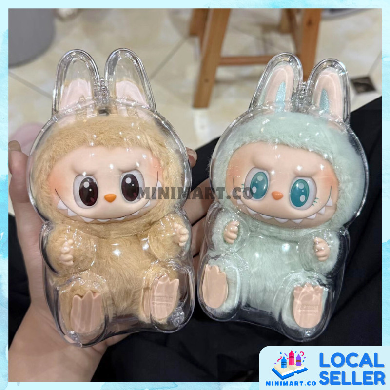 The Monster Labubu Have A Seat - Protective Case Transparent Organizer ...