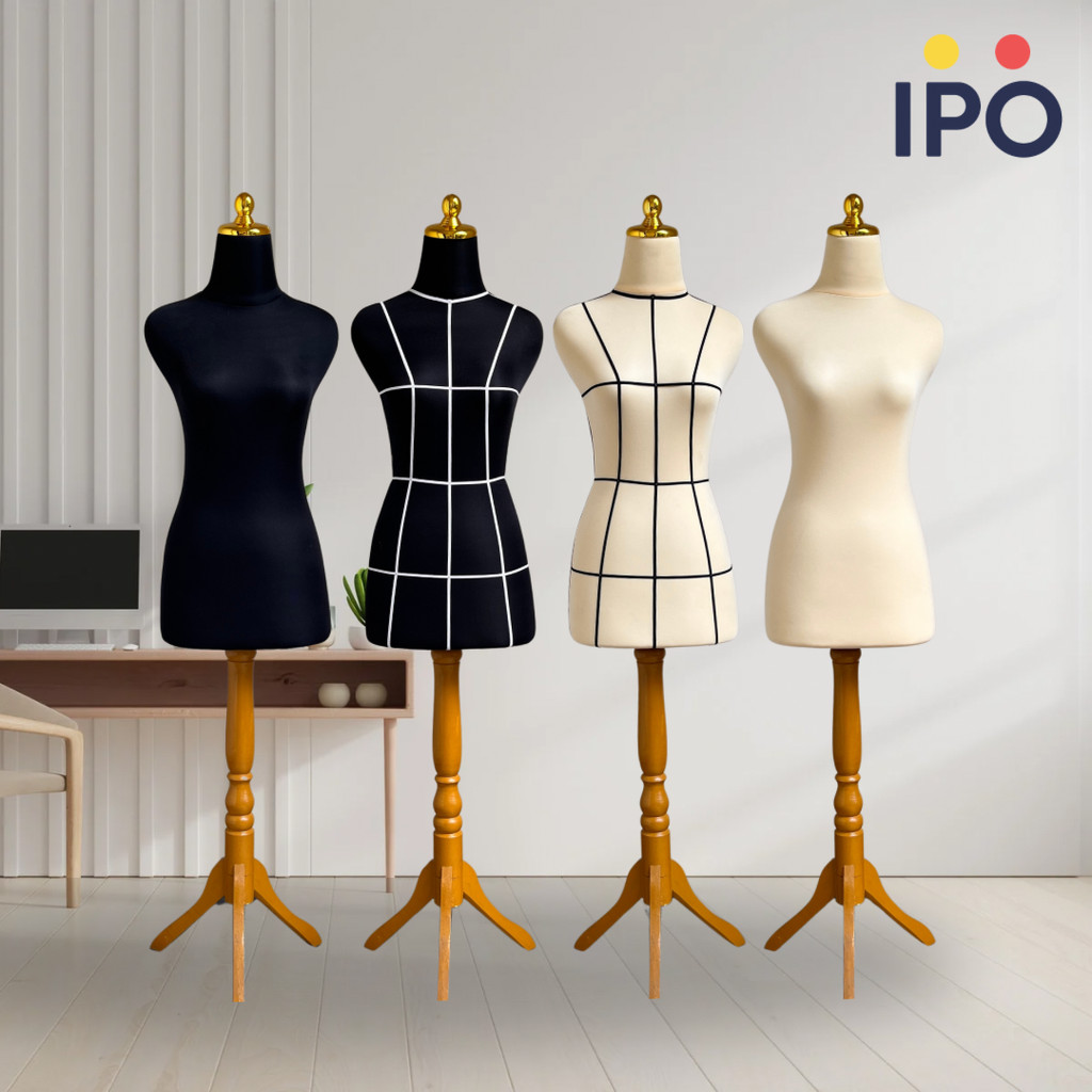 DM Female Mannequin Gold Cover Wooden Legs Foam Coated Dressmaker - Dm ...