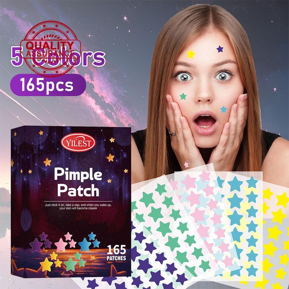 Colored Acne Stickers Cover Acne Marks Hydrocolloid Patch Skin Cute ...