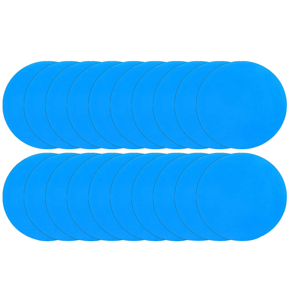 [Oliflica.my] 20 Pieces Self Adhesive Pool Repair Patch Kit Swimming Pool PVC Repair Patch ...