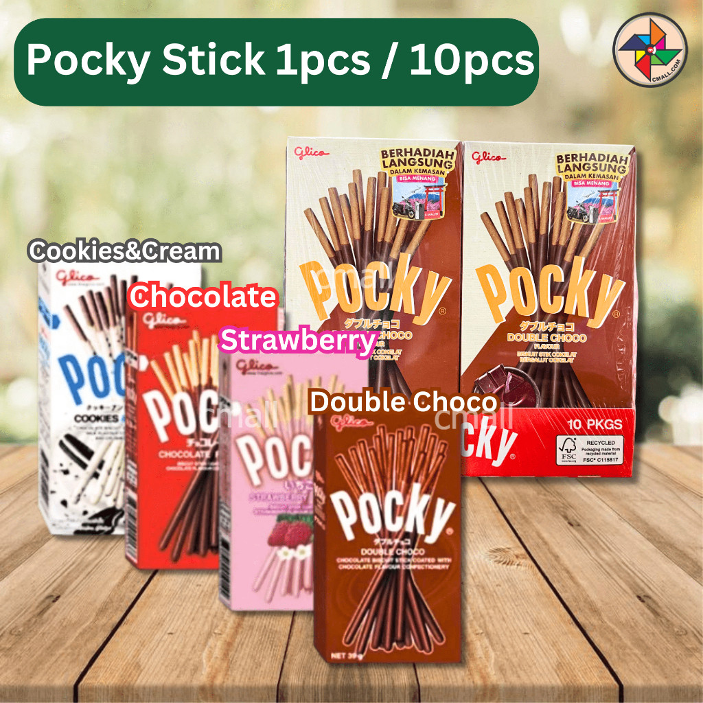 [CM] Glico Pocky Biscuit Sticks Chocolate / Strawberry / Double Choco / Cookies&Cream / Mix ...