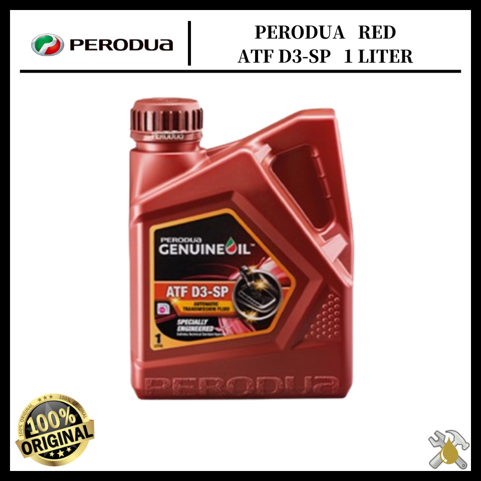 PERODUA ATF D3-SP 1 LITER(RED)AUTOMATIC TRANSMISSION FLUID GEAR OIL ...