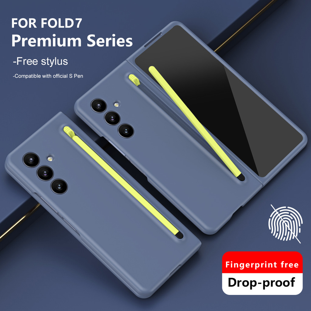 Liquid Silicone Folding Phone Case For Samsung Galaxy Z Fold 7 6 5 4 3 ...