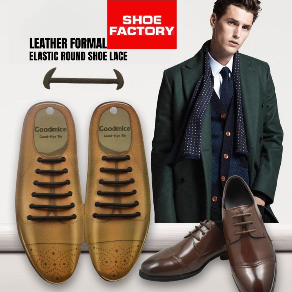 Formal Dress Shoe No Tie Shoe Lace Tali Kasut Kulit Premium By Shoe ...