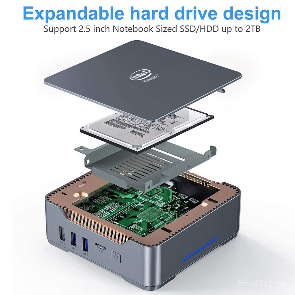 N150 mini Host GK3 J4125 Dual HDMI+VGA 3 Display Output mini pc Pre ...