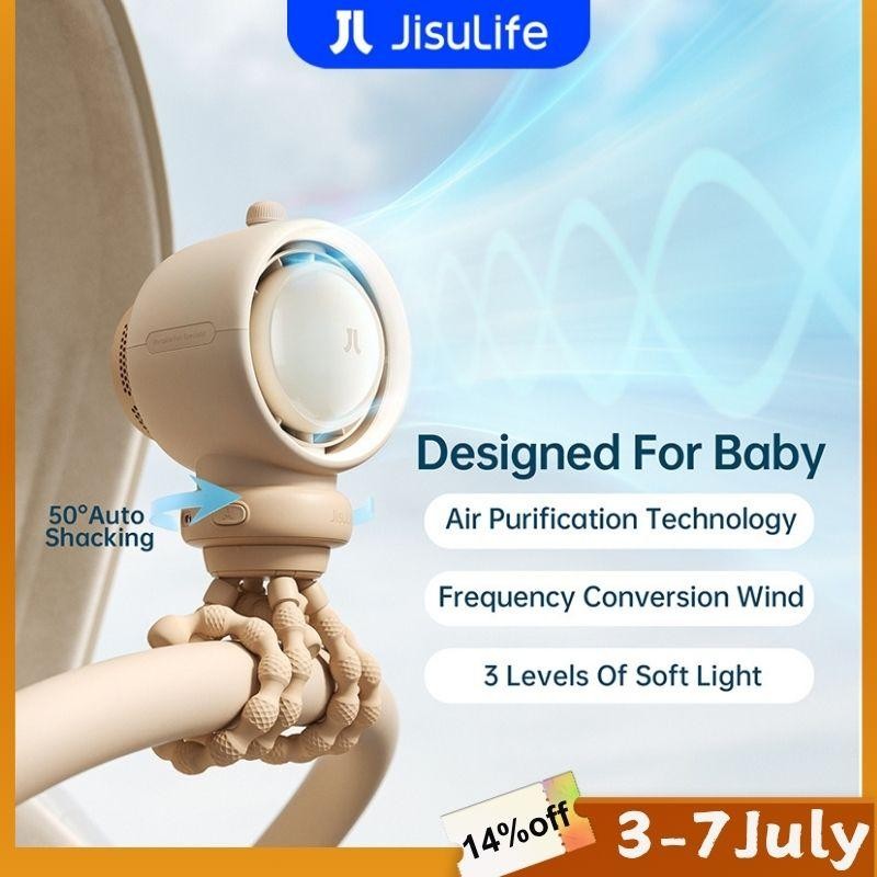JisuLife Baby Stroller Fan Portable, Small Battery Operated Fan, Car ...