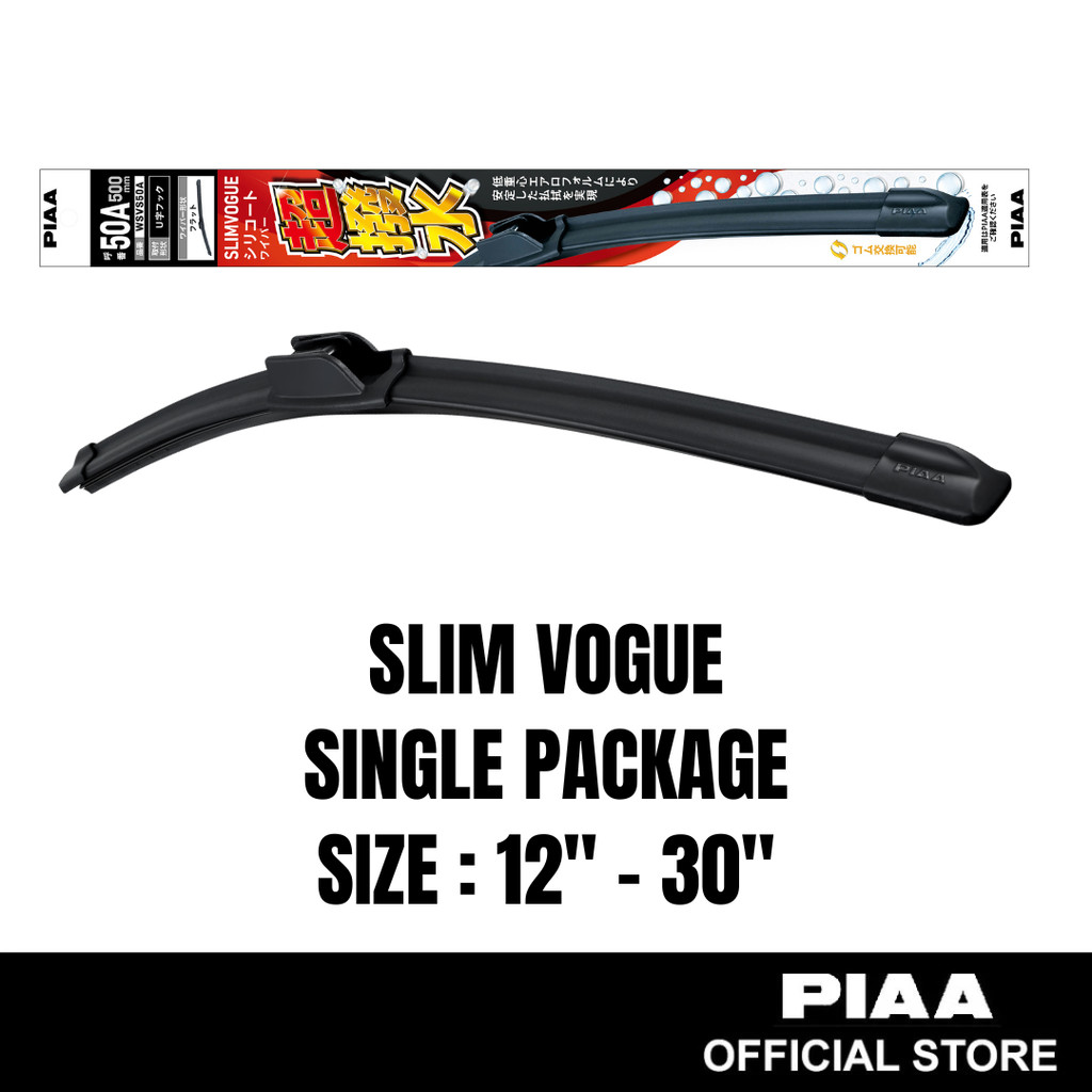 PIAA Slim Vogue Silicone Flat Wiper (Size 12" ~ 30") | Shopee Malaysia