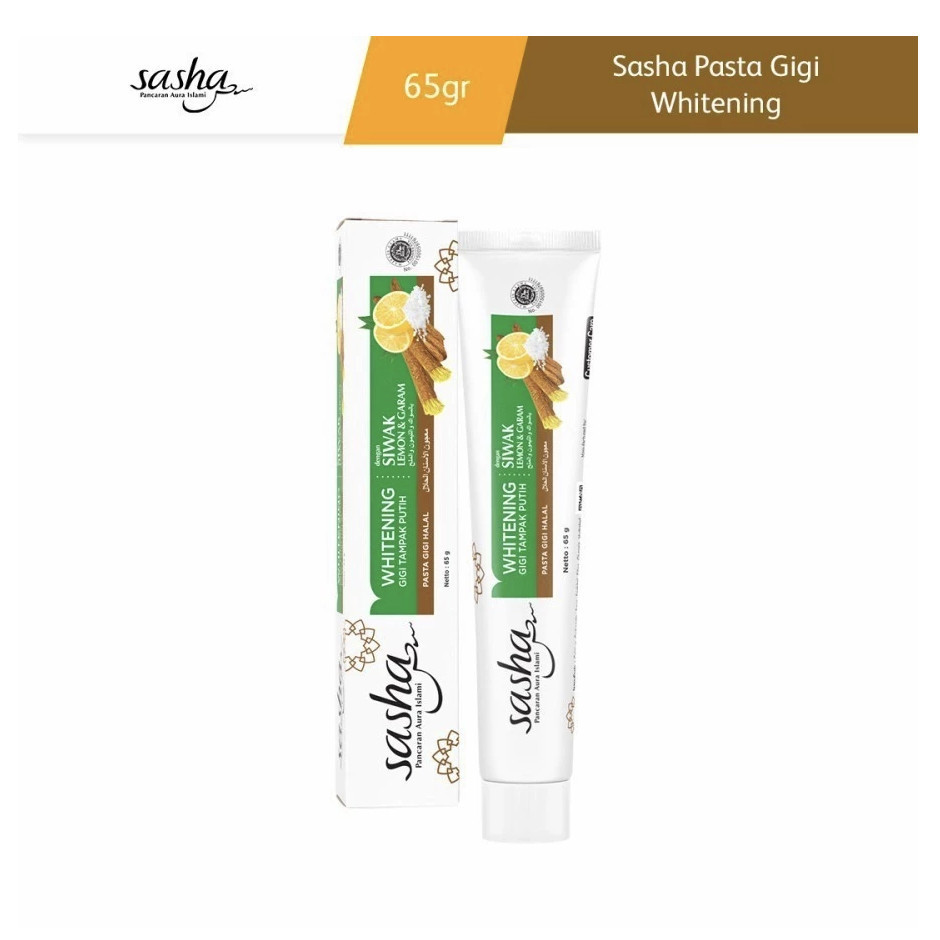 SASHA Antibacterial Whitening Toothpaste Siwak Betel Lemon & Salt ...
