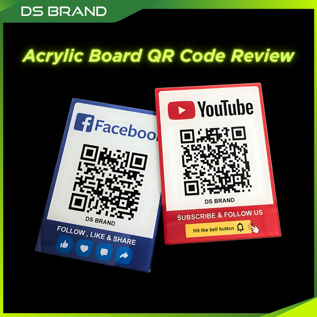 Papan Kod QR / QR Code Rating Review Board / Acrylic UV Printing - DS ...