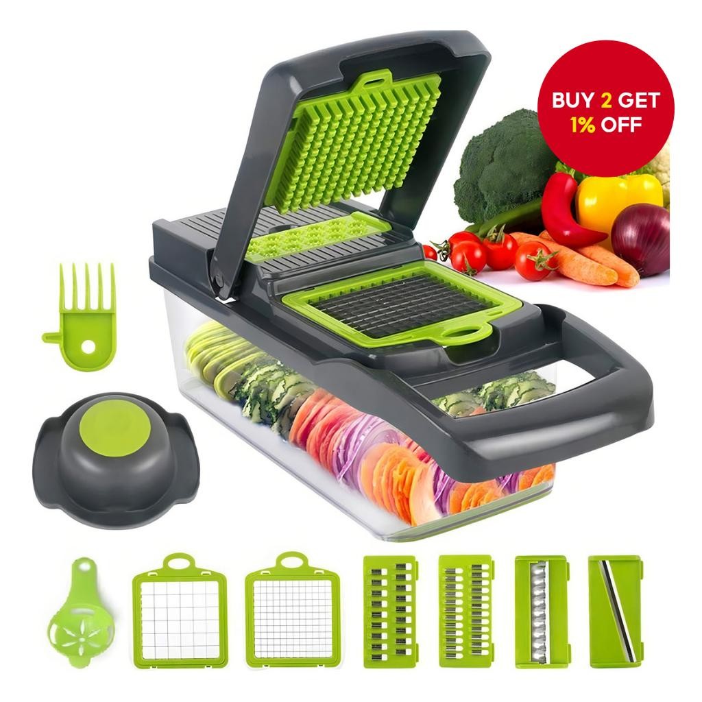 Multifunctional Cutter for Vegetables/Fruits/Legumes | Shopee Malaysia