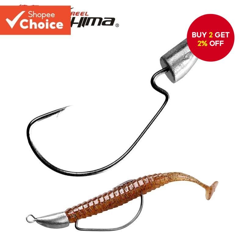 Bullet Jig Head Hooks 5G-14G - Lead Head Weedless Offset Hooks for ...