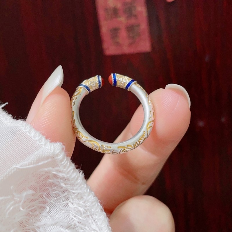 Hong Kong Zhengsheng Jewelry Pure Silver 9999 Auspicious Words Curly ...