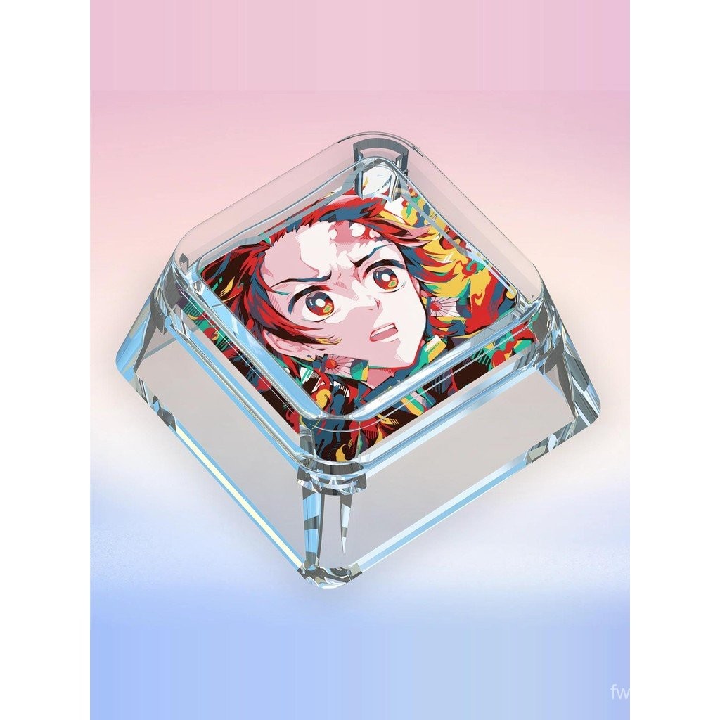 Popular Demon Slayer Cross Mechanical Keyboard Unique Keycap Single ...