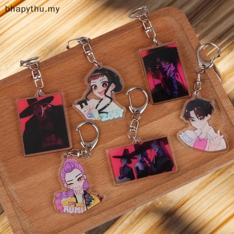 [BN] Kpop Demon Hunters Huntrix Saja Boys Keychains For Accessories Jewelry Rumi Zoey Jinu Mira ...