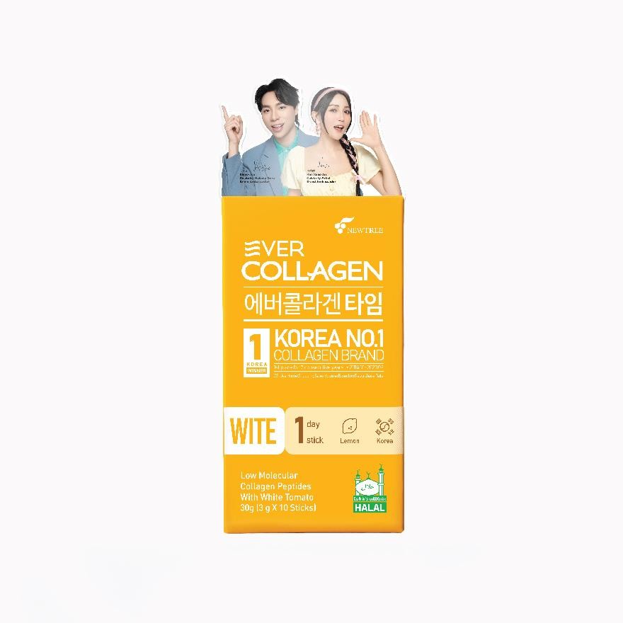 EVER COLLAGEN Collagen Wite Lemon Flavored 3g x 10s | Shopee Malaysia