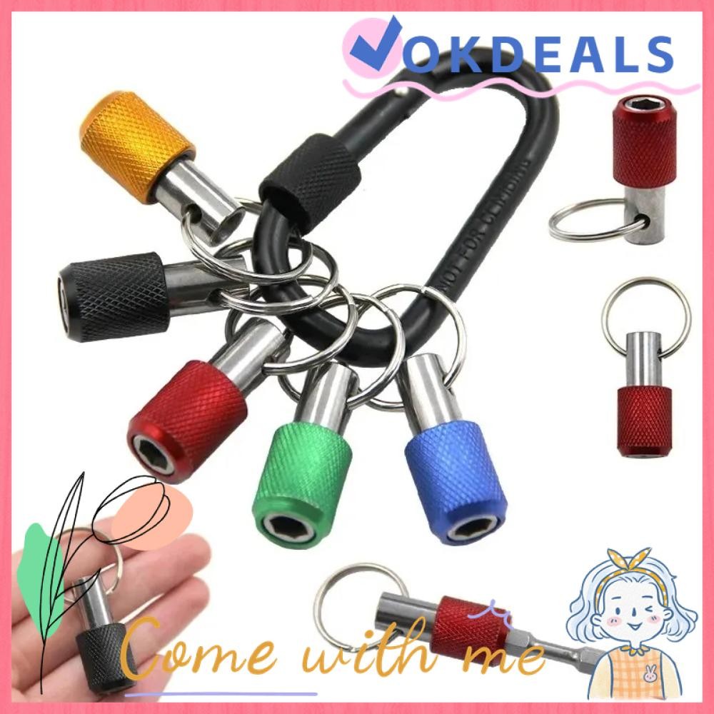 OKDEALS 6pcs Key Chain Adapter Drill Bit, Hexagonal Shank 6pcs ...