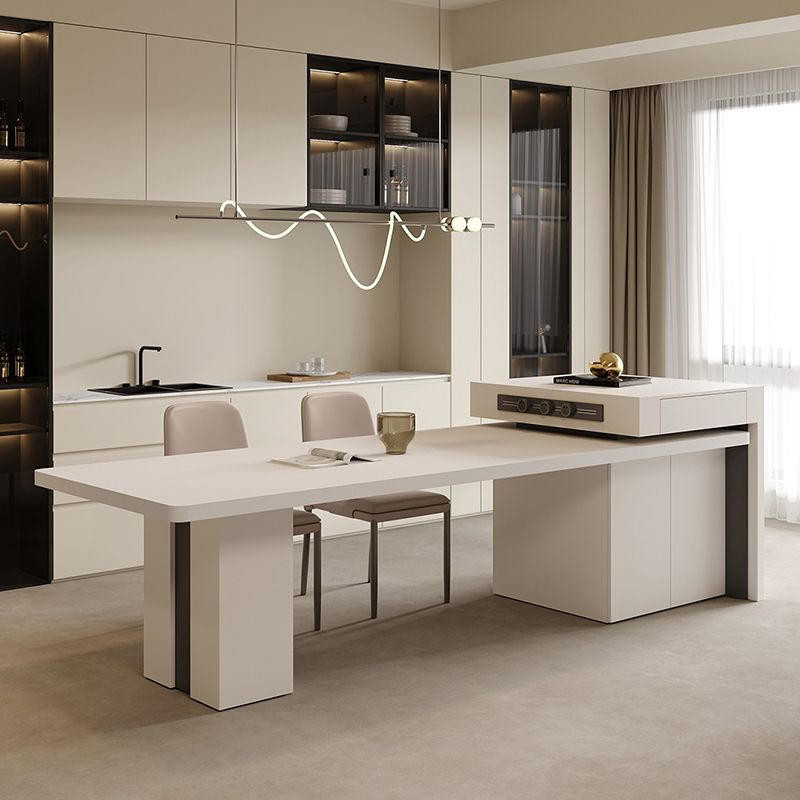 Italian Modern Simple Table Island Household retractable large ...