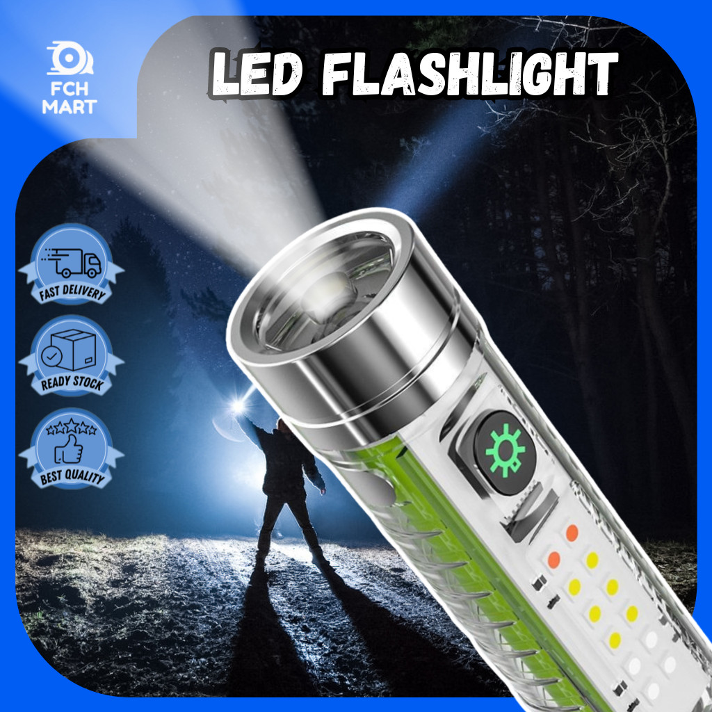 LED Portable Flashlight Super Bright Light And Strong Magnets Fake ...