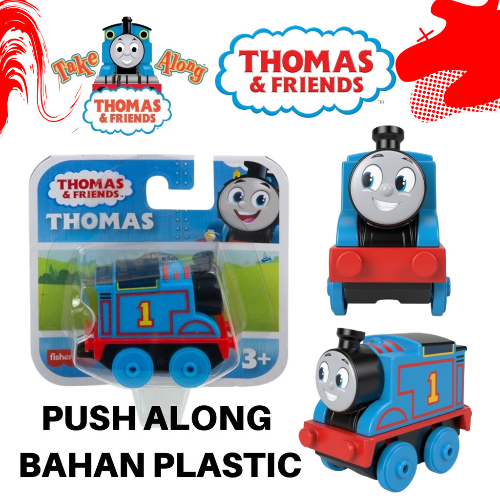 Thomas & Friends Take Push Along Thomas Fisher Price Original | Shopee ...