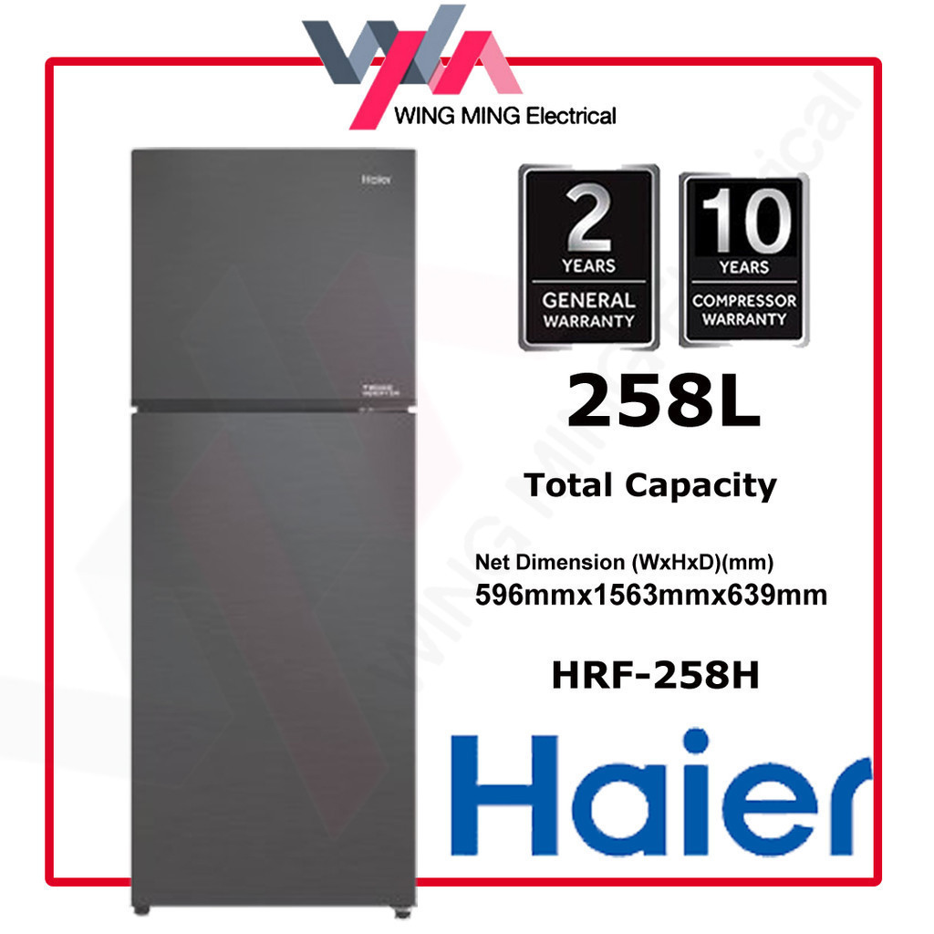 Haier 258L DEO Fresh Chiller Box Refrigerator 2 Door/Peti Ais 2 Pintu ...