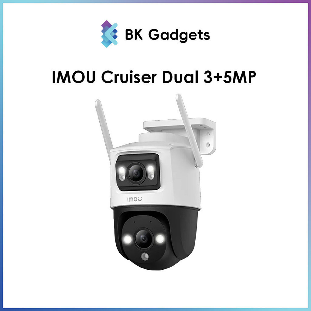 Imou Cruiser Dual 8MP 2-Eyed Recording 360 Dual Lens Two Way Talk Full ...