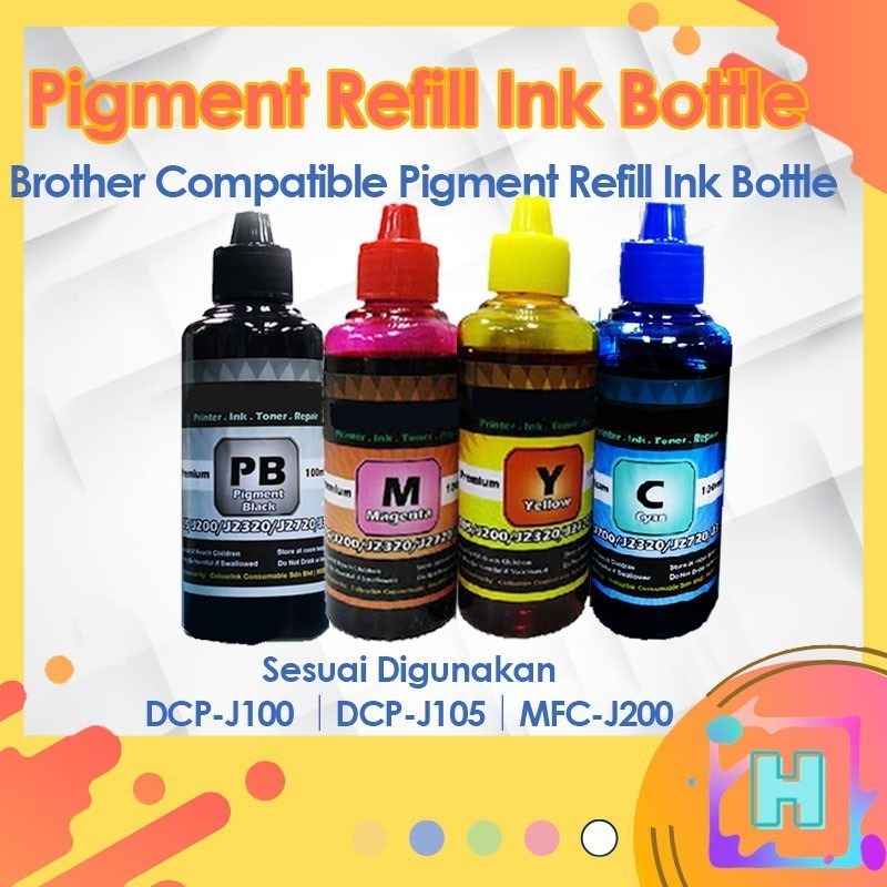 🔥Compatible Brother Refill ink Bottle Black ink Water Proof User Dcp ...