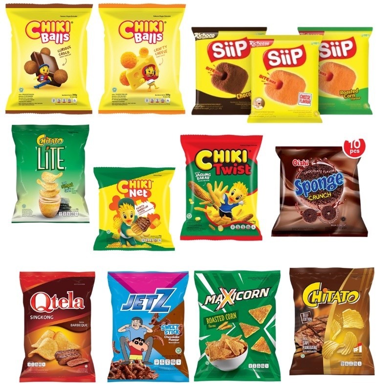 Various snacks retail snacks Ciki chitato piatos kusuka 2 thousand ...