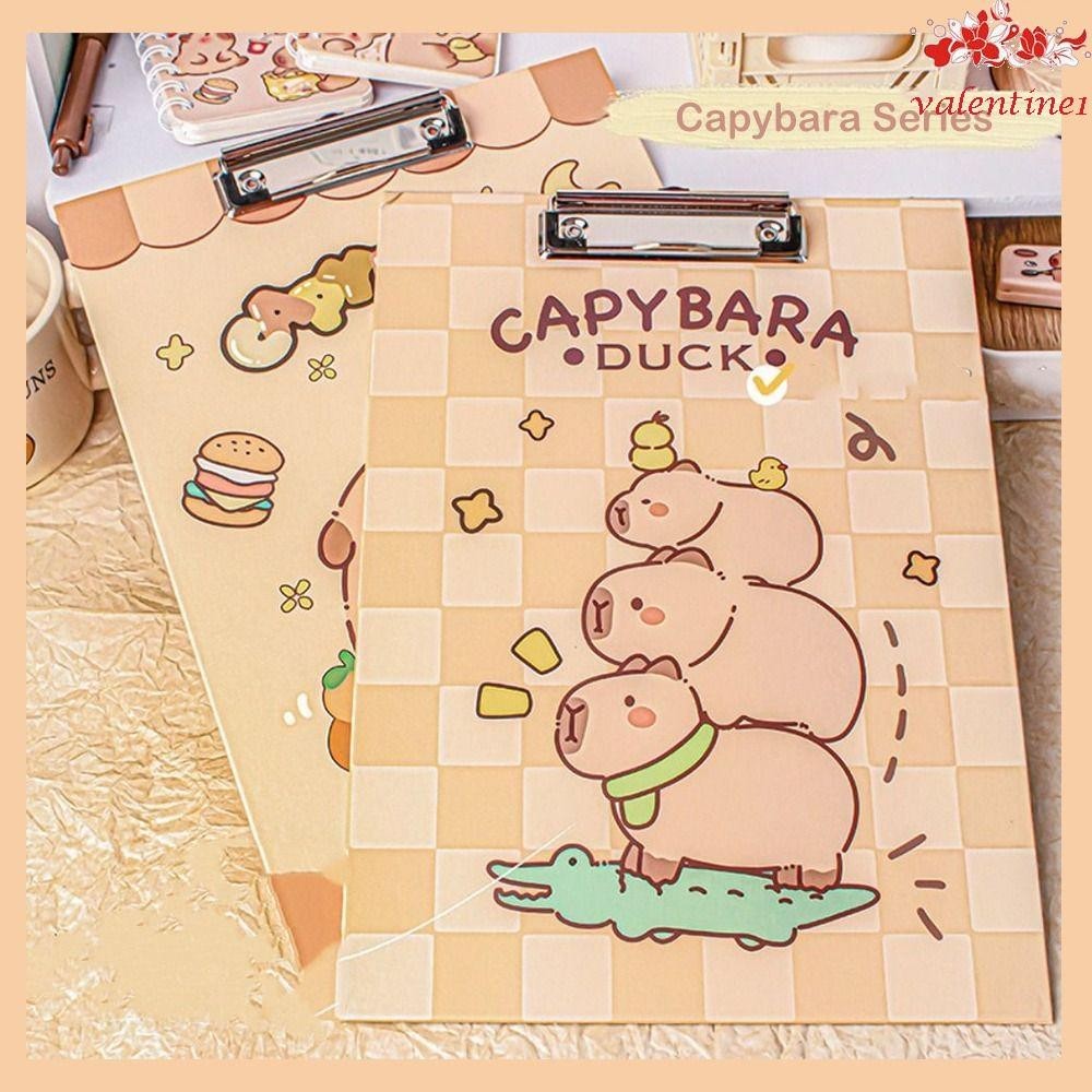 VALENTINE1 A4 Board Clip Folder, Aesthetic Document Capybara File ...